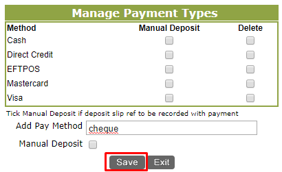 Set Payment Methods – Seekom