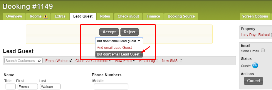 Confirm Quote/Held Booking – Seekom