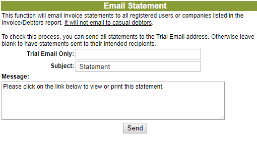 Debtors Report - Invoice Statement Report – Seekom
