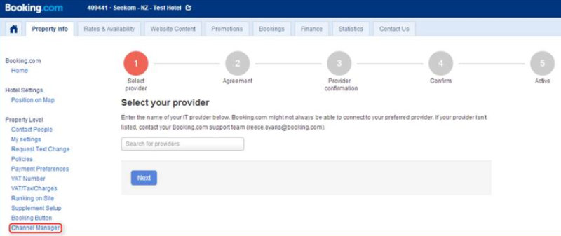 Booking.com | Connection Instructions – Seekom