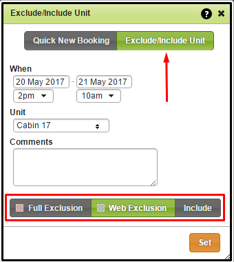 Exclude a Unit From Sale – Seekom