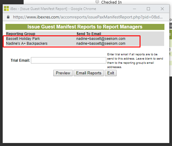 Guest Manifest Report – Seekom