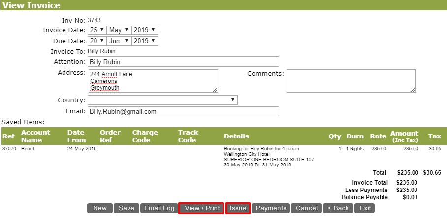 Create Invoice – Seekom